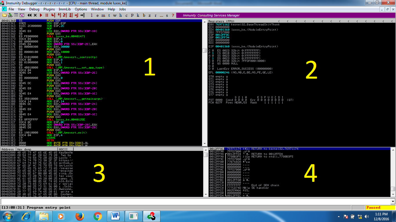 Reversing crackmes for newbies - WEIRDEXPLOIT.DEV